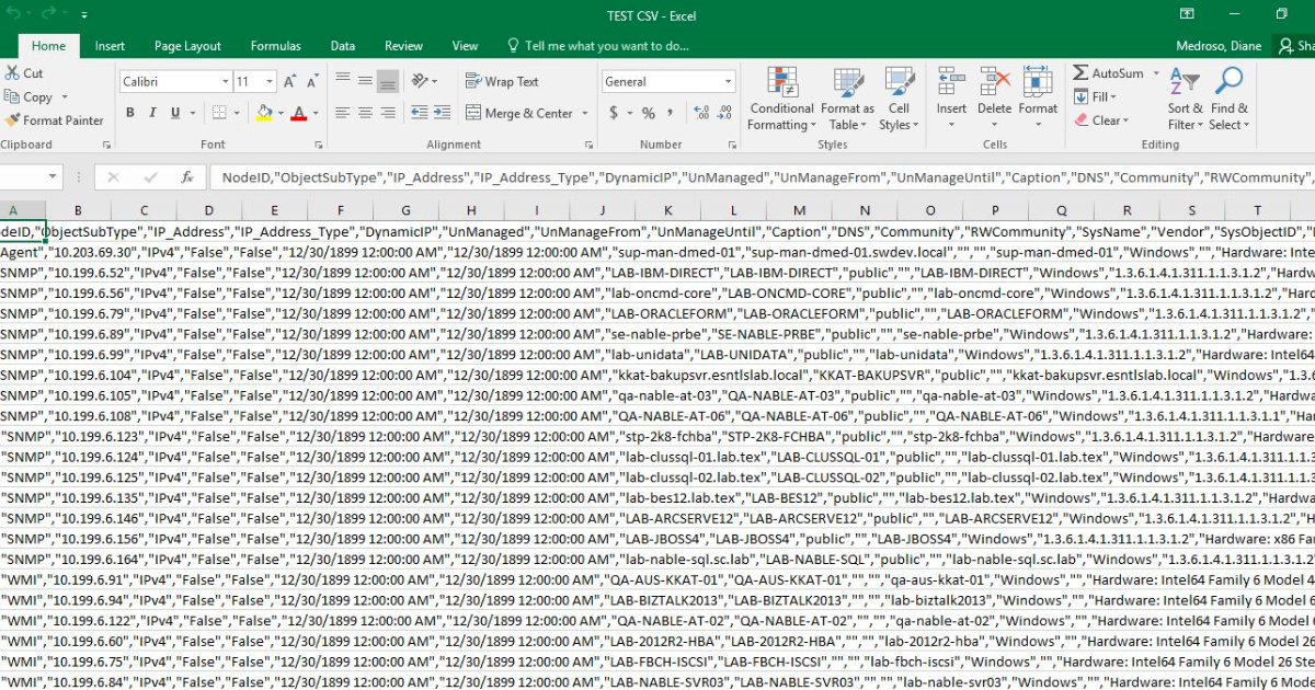  CSV File Excel 